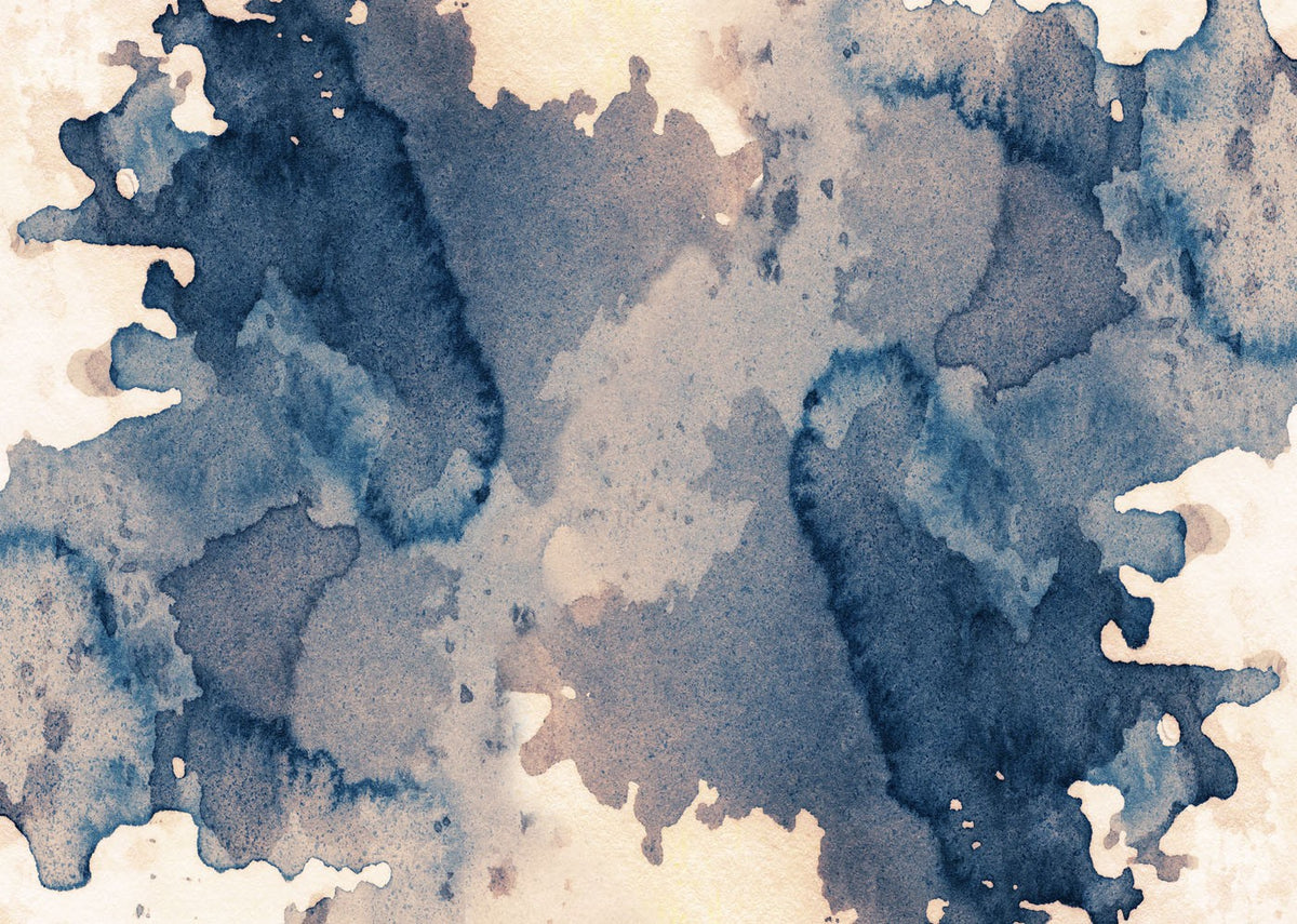 Color Patches Art Abstract Blue Wallpaper Mural - Decorsmarket ...