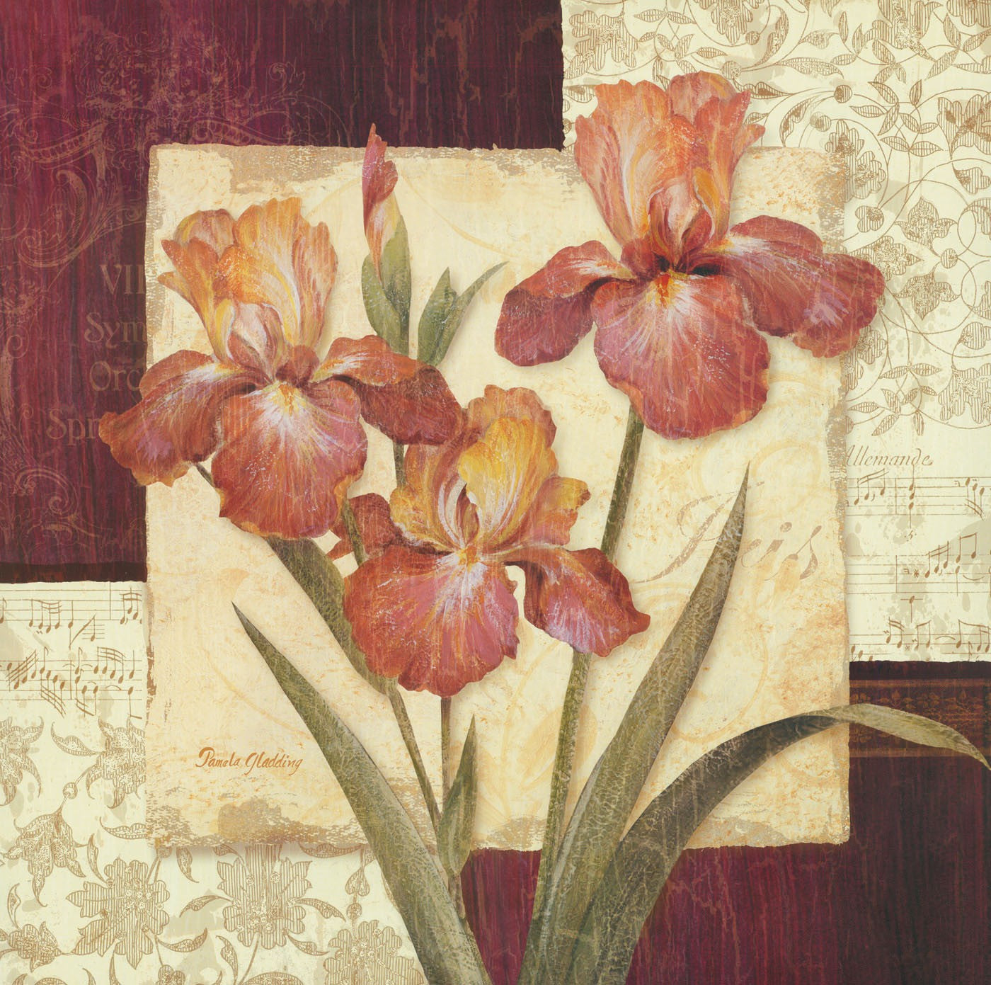 Oil Painting Art Still Life Pink Wallpaper Mural - Decorsmarket ...