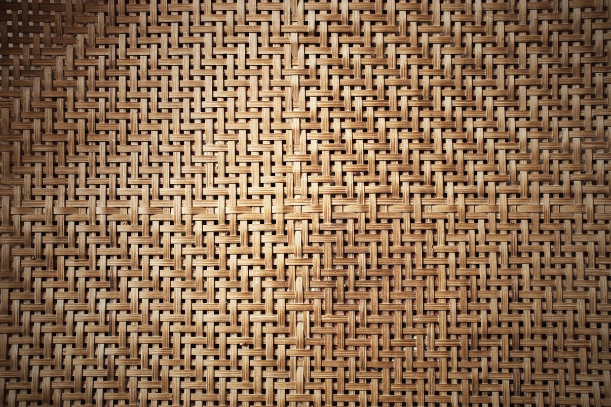 Rattan Pattern Texture Wood Brown Wallpaper Mural - Decorsmarket ...