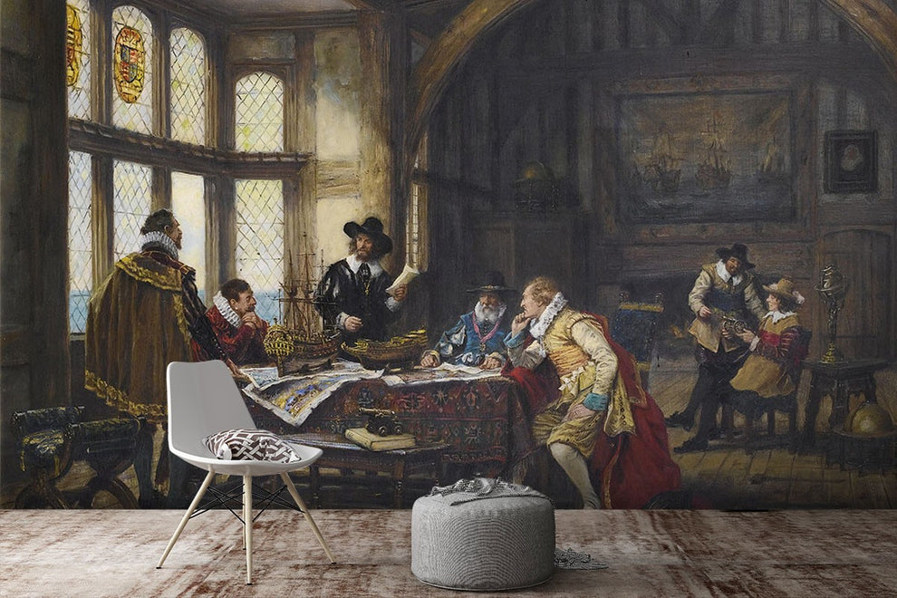 Canvas Art Traditional Bright Wallpaper Mural - Decorsmarket – DecorsMarket