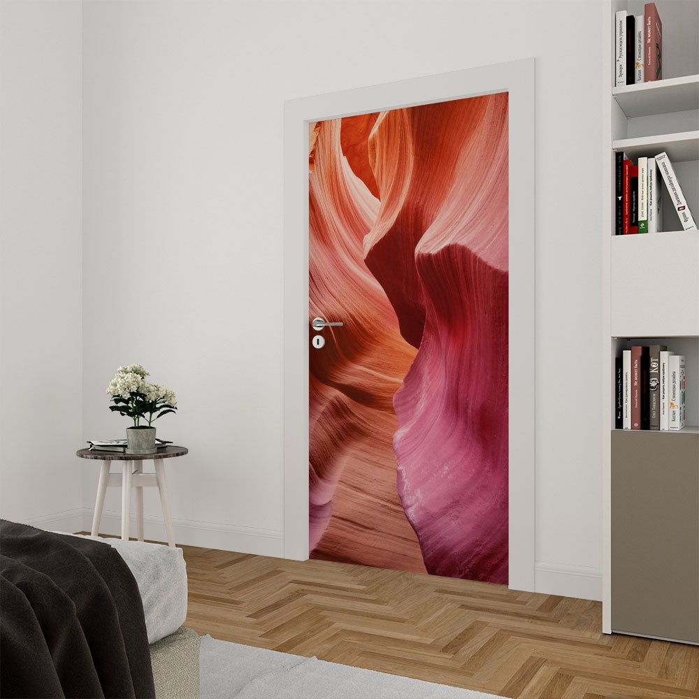 Antelope Canyon Nature Canyons Red Custom Door Wrap Decal – DecorsMarket