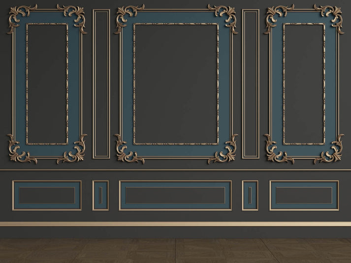 3D Mouldings Classic Wall Texture Wallpaper Mural - Decorsmarket ...