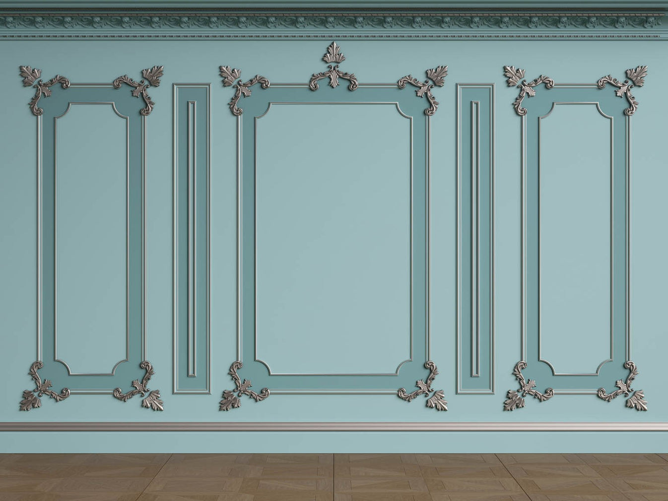 3D Mouldings Classic Wall Texture Wallpaper Mural - Decorsmarket ...