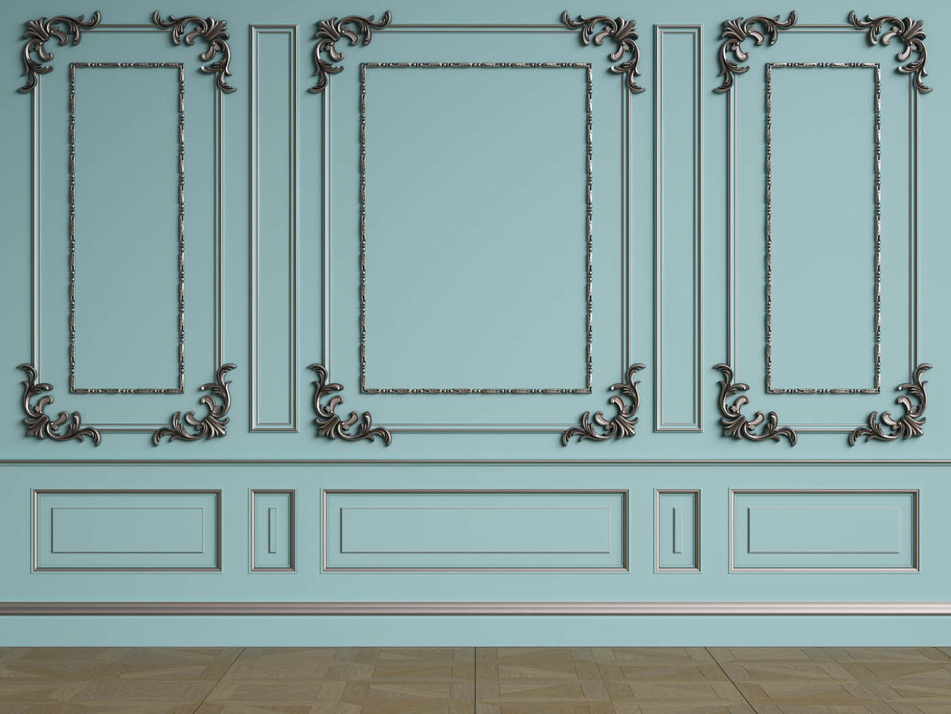 3D Mouldings Classic Wall Texture Wallpaper Mural - Decorsmarket ...
