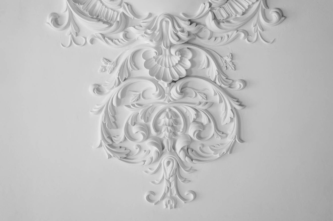 Relif Sculpture Texture Patterns White Wallpaper Mural - Decorsmarket ...