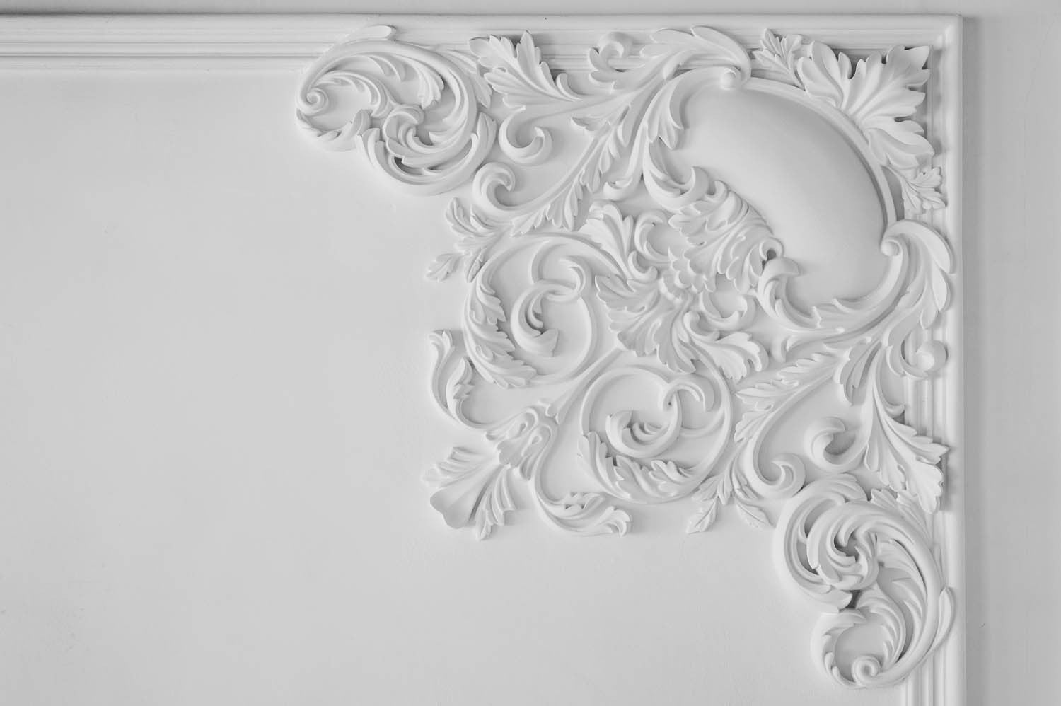 Relif Sculpture Texture Patterns White Wallpaper Mural - Decorsmarket ...