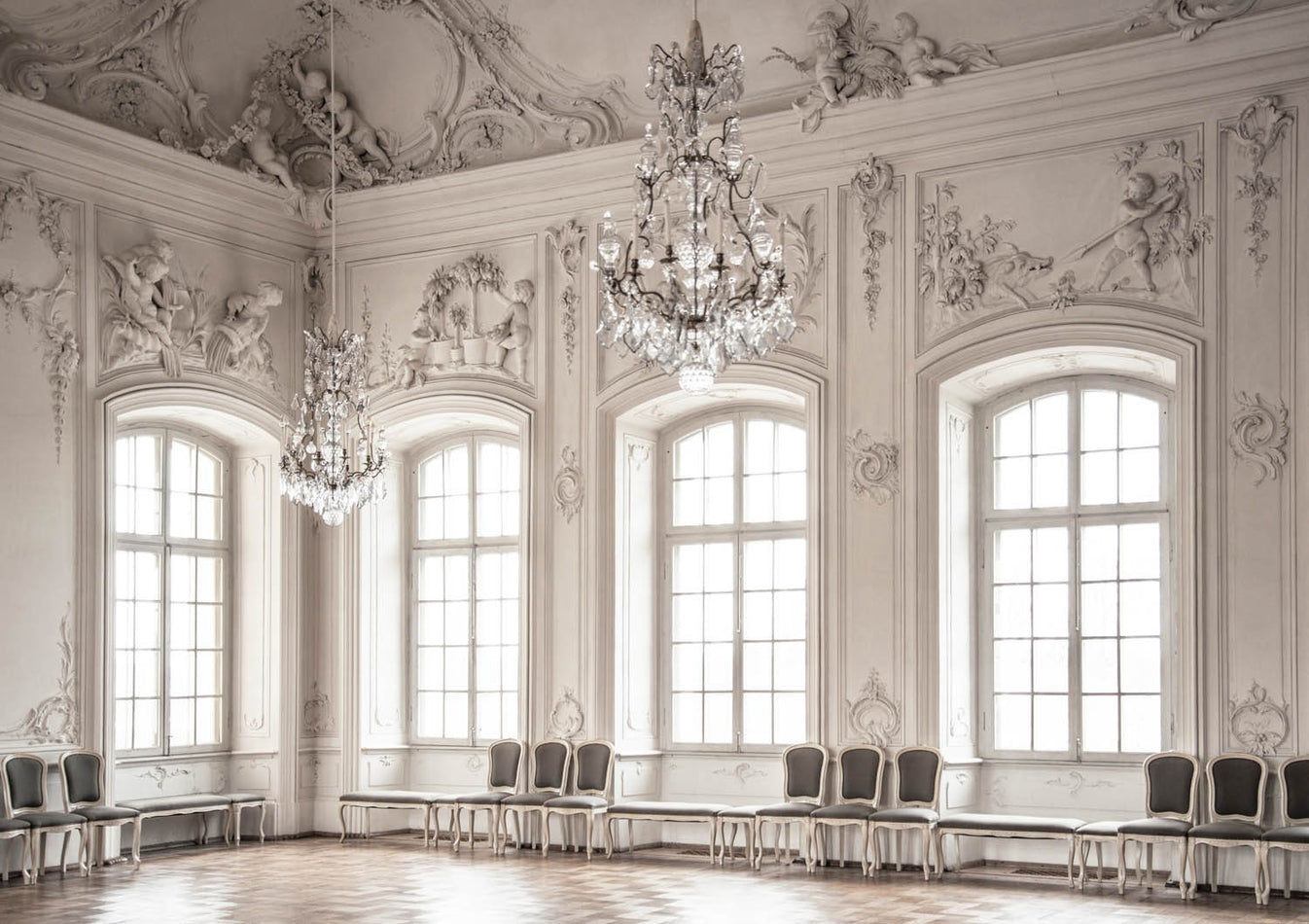 Grand Hall Texture Surfaces Beige Wallpaper Mural - Decorsmarket ...